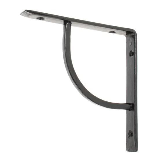 Curved Bracket - Black Finish High-Quality Black Available