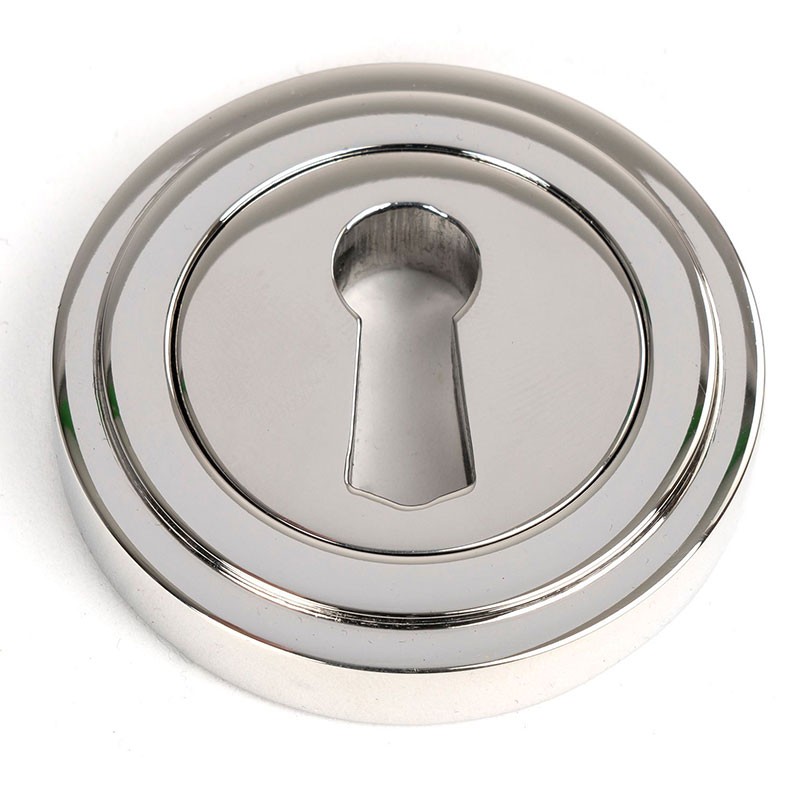 Polished Marine Stainless Steel Art Deco Escutcheon | From the