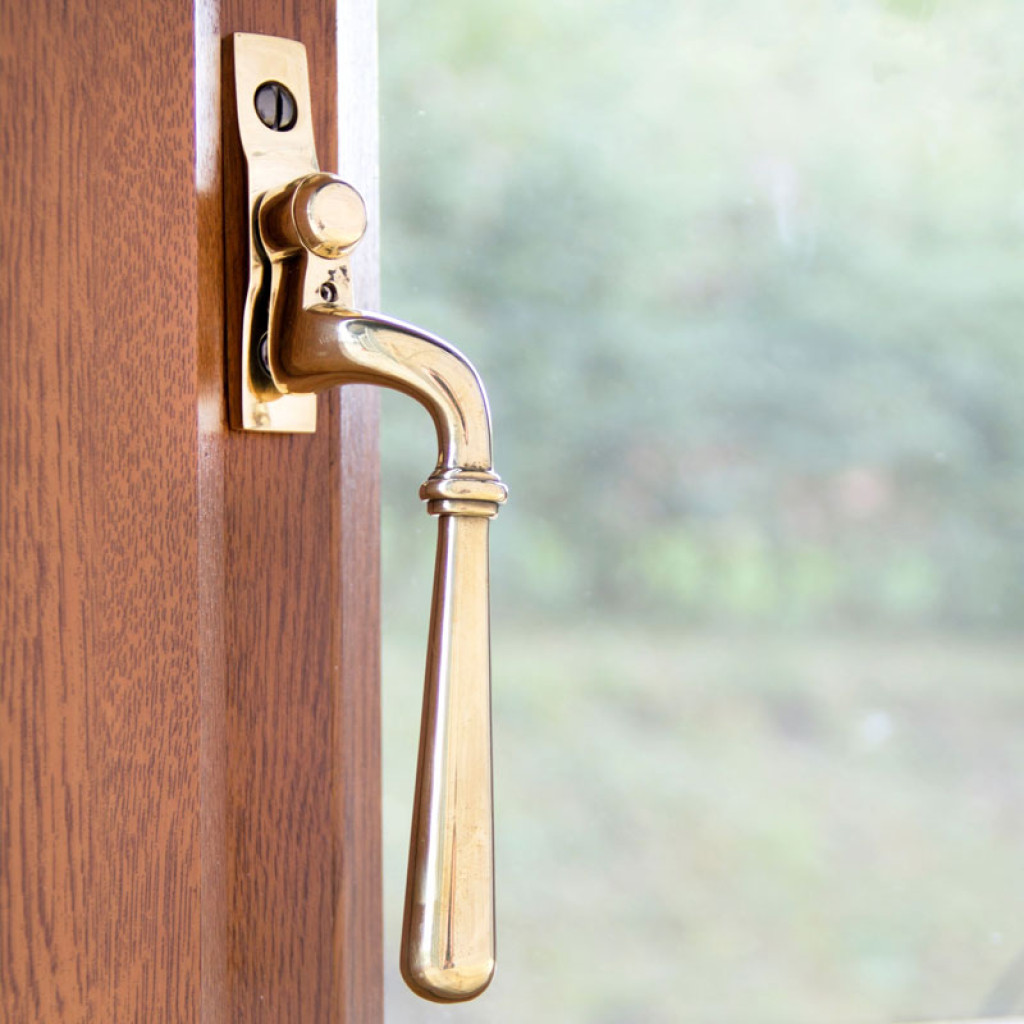 Newbury Espagnolette Casement Fastener Aged Brass | From the